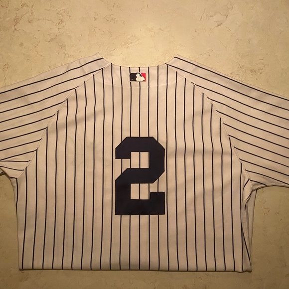 Majestic Athletic | Shirts | Authentic Derek Jeter Yankees Pinstripe ...